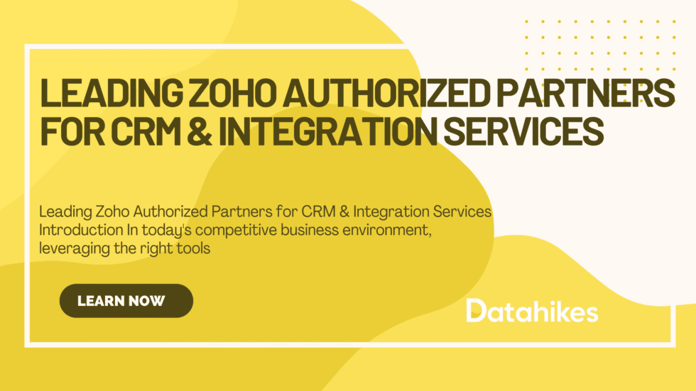 Leading Zoho Authorized Partners for CRM Integration