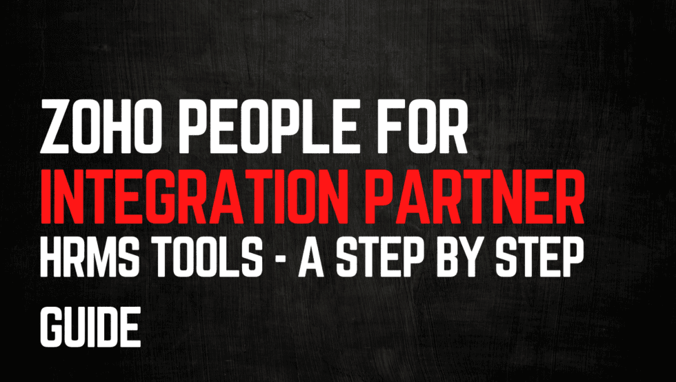 Zoho People integration partner for HRMS tools - 2025